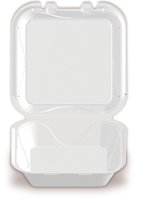 9″ x 9″ Darnel Foam Container : MetroBagLLC